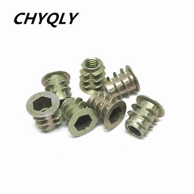 新品M4a M5 M6 M8 Zinc Alloy Thread For Wood Insert Nut Flang