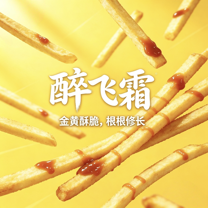 醉飞霜长薯条预拌粉酥脆成型好小吃摊专用薯条制作原料粉