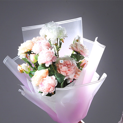 新品5pcs/sfet 58*58cm Translucent Gradient Paper flower wrap