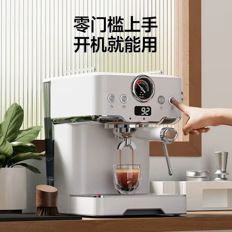 JICCSI极萃师意式咖啡机半自动浓缩家用打奶泡商用出摊连续萃取