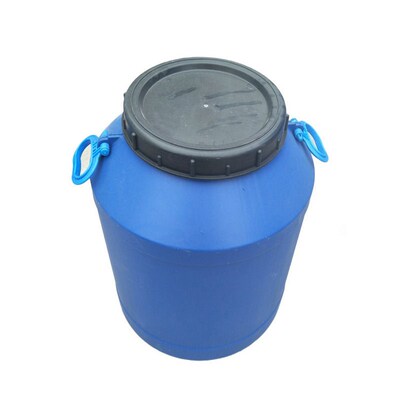 速发50L大口圆形塑斤桶50公料涂工包装桶50升油漆颜料桶化料油墨