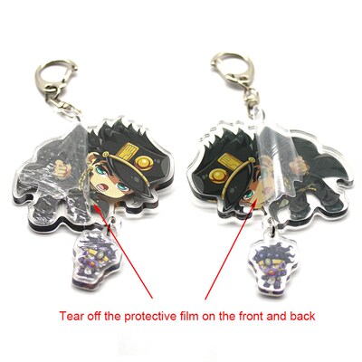 极速Anime Keychain oJoJo Bizarre Adventure Man Key Chain for