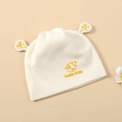 极速新生儿婴儿纯棉帽子男春v秋0-6月护囟门帽3初生幼儿宝宝秋款