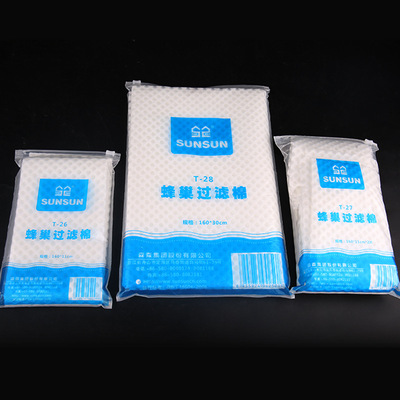 sunsun蜂窝鱼缸过滤棉密度净化