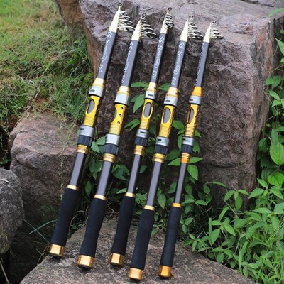 新品Soubgayilang 2.1m-3.6m Spinning Fishing Rod Carbon Trout