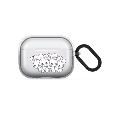 foxy illustrations小白兔耳机壳4代AirPodsPro3代第三代保护套适用AirPodsPro二代AirPods降噪蓝牙保护套