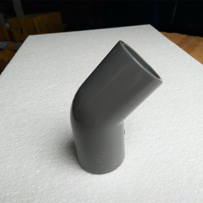 。英制PVC45度弯头 台标塑料弯头 英标PVC弯头22mm 26mm 34mm 42m