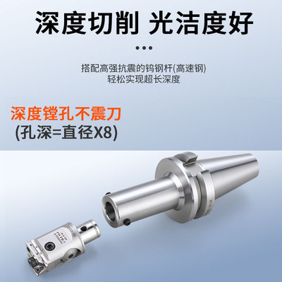 BT40精镗刀套装SDJ搪刀柄精镗刀微调镗刀小孔可调镗孔高精度CNC