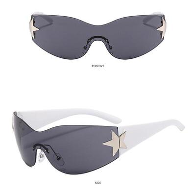 Womens Sunglasses y2k Star Glasses UV400 Female Goggle Desi