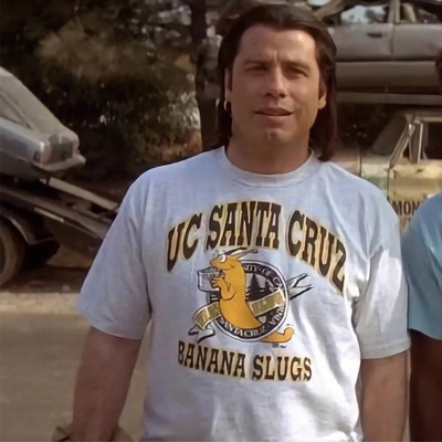 低俗小说短袖昆汀电影周边Pulp Fiction文森特同款香蕉虫男女t恤