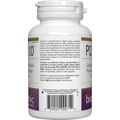 现货 加大 Bio clinicNaturals PQQ +辅酶Q01拿 LTN线粒体 能量支