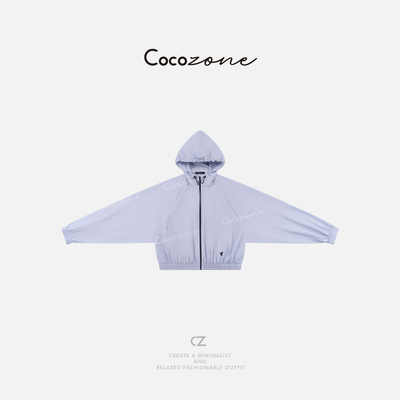 COCO ZONE 刘11 25新款户外休闲运动连帽工装夹克ACD1A0564