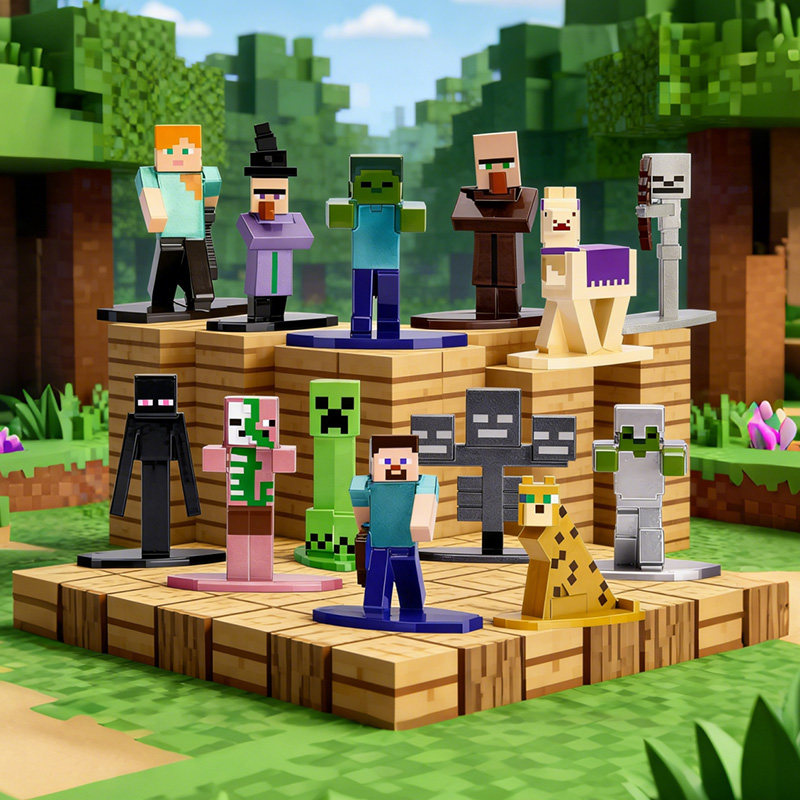 JadaToys 我的世界 Minecraft 迷你公仔包盲袋 盲盒 金属摆件手办