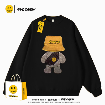 drew官方旗舰店美式潮牌卫衣男女同款2025秋冬季新款长袖宽松上衣