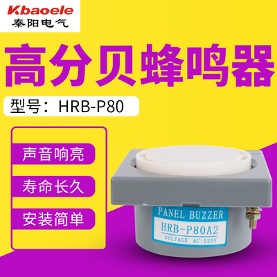 蜂鸣器HRB-P80小型报警器喇叭 暗装式蜂鸣器AC220V 110VDC12V 24V