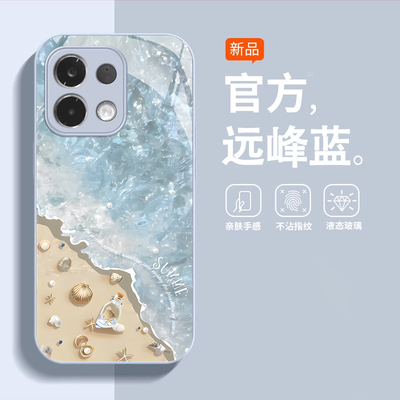 适用OPPOK系列沙滩海浪手机壳