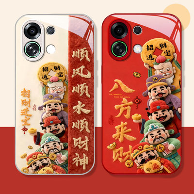 适用OPPOK系列财神爷手机壳