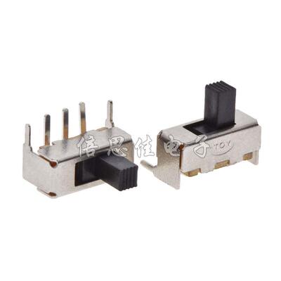 拨动开关SS12F23柄高3/4/5/6/7MM 卧式滑动开关 弯脚 SS12F23G5