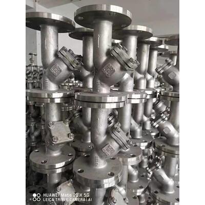 GL41W-16P/碳钢铸钢不锈钢304/316L/2205Y型法兰连接保温过滤器