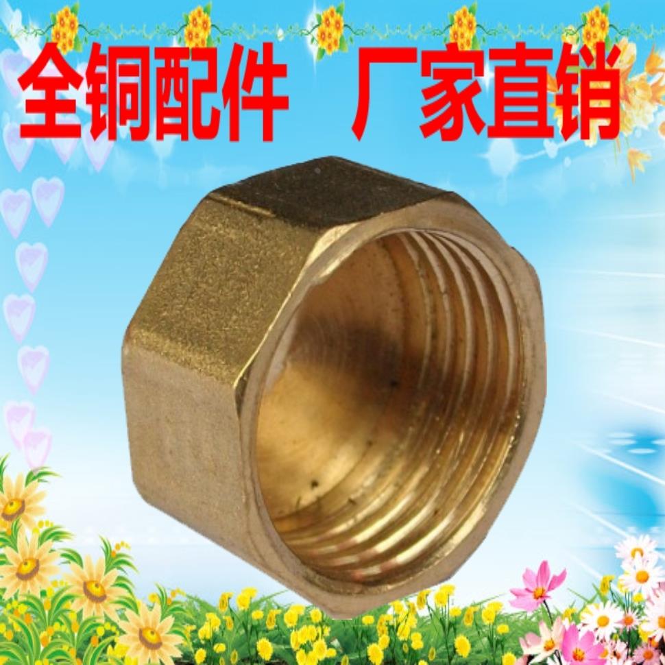 工尔 全铜水管管帽内丝管堵加厚基础建材水管管材闷头堵头
