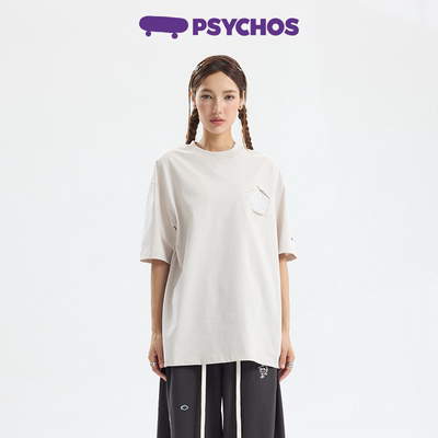 PSYCHOS快乐出逃镂空印花T恤