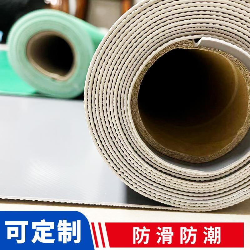 PVC平面塑胶地垫车间办公室耐磨地胶垫子仓库工程专用光面地板革