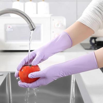 加长耐用一次性洗碗手套丁腈加厚防油橡胶家务厨房清洁贴手食品级
