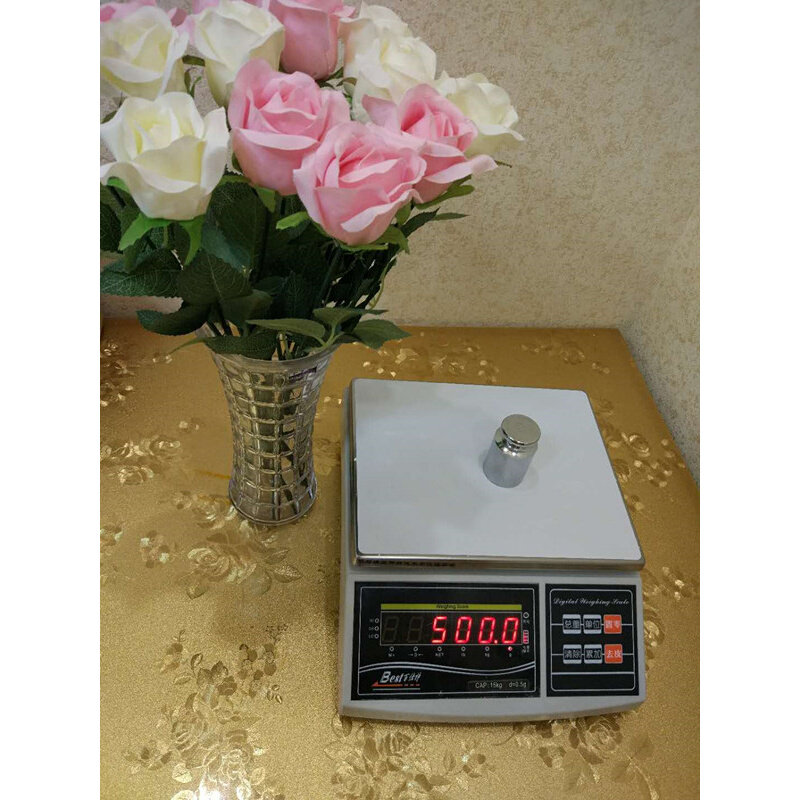 。百仕特电子秤计重0.1g商用电子台秤30kg工业秤6kg高精度精密克