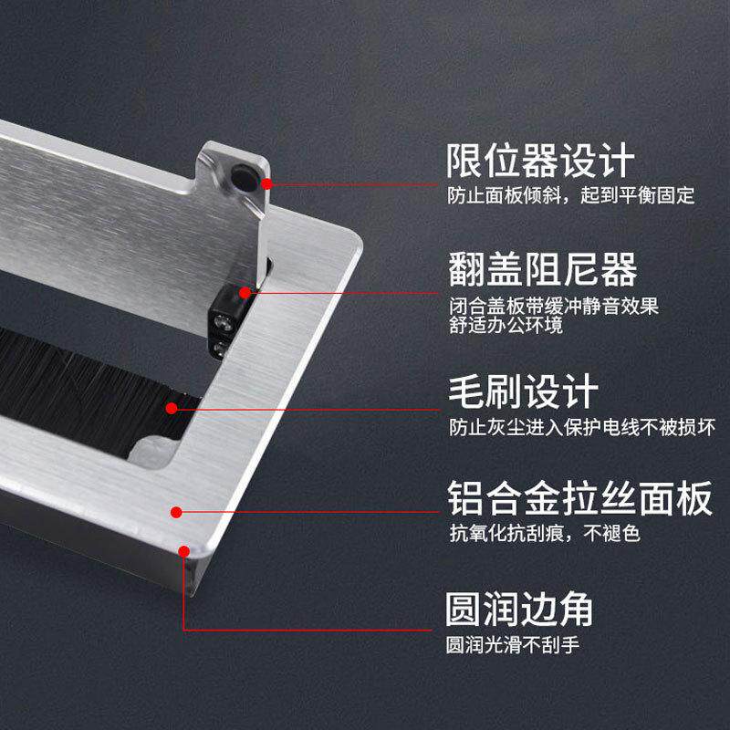 电脑桌线孔盖办公桌穿线盒桌面过线装饰盖电视柜穿线孔盖板穿线孔