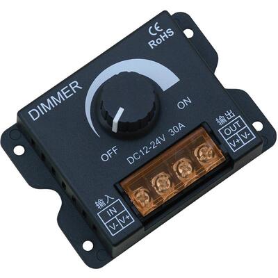 led软硬灯条灯带调光器亮度调节器 DIMMER 旋钮开关12V/24V30A
