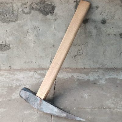 手工锻打柴尖凿煤炭劈柴神器尖头凿子打石头劈柴劈桩镐头挖笋树根