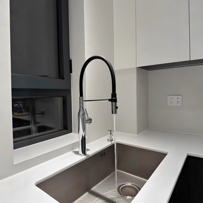 厨房低铅铜设计感龙头抽拉式万向