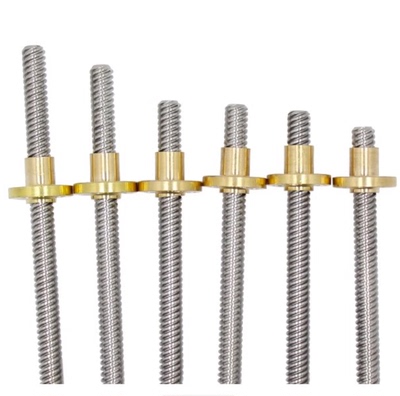 梯形丝杆LHJ12-D10 D12 D14 D16 D18-L100 L200 L300 L400 L500