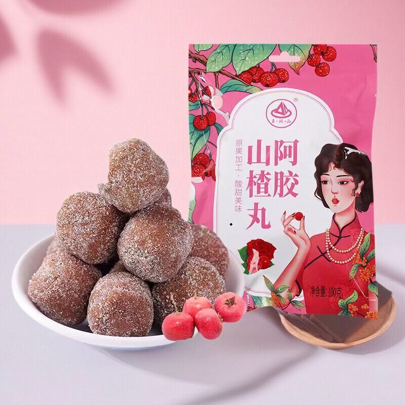 山东特产阿胶山楂丸酸甜可口女士儿童营养健康零食方便独立小包装