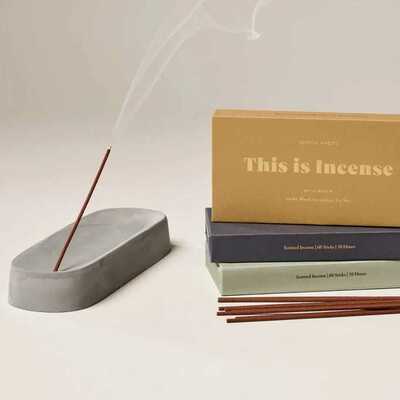 Home fragrance burner简约水泥香插摆件创意香座插线香卧香插座