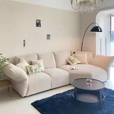 意式奶油风极21888简花瓣形沙发小户型厅异客现代艺转布角组合202