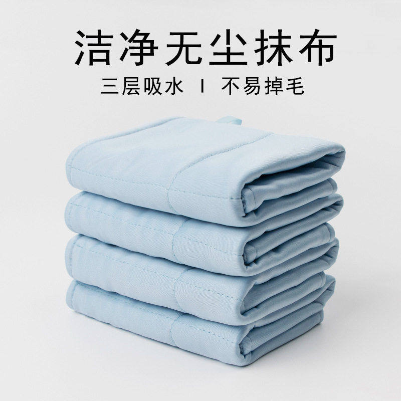 工业无尘擦拭抹布加厚防静电布三层吸水毛巾实验室洁净室百洁布