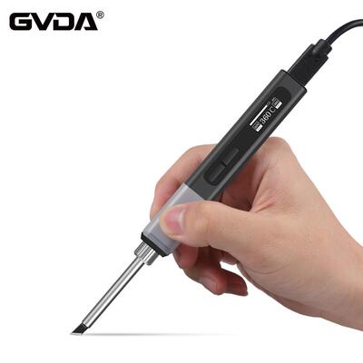 GVDA智能电烙铁PD65W便携式焊台USB供电内热式数显恒温维修烙铁