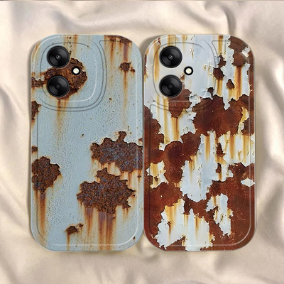 适用红米13C手机壳小米Redmi13C5G保护套Redme新款Radmi十三C13外壳软硅胶Redmin全包防摔Redim男女锈迹斑斑