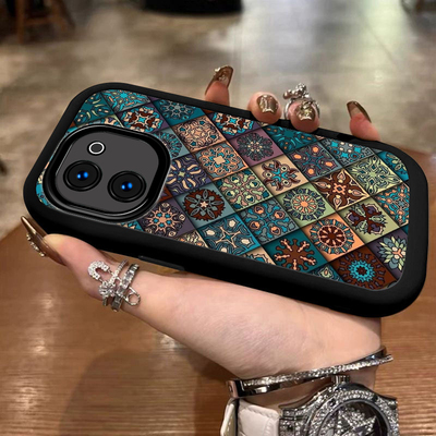 适用vivoY200i手机壳新款Y200系列vivo全包防摔vovoY200i软硅胶保护套viviY200GT曲屏后外壳vo丫复古图腾女生