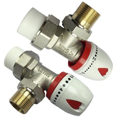 德国品质温控阀ppr热熔角阀暖气片配件大全暖气开关大全暖气小背