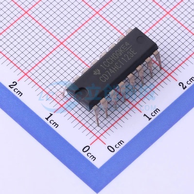 单稳态多谐振荡器 CD74HCT123E PDIP-16 原装正品 电子元器件配单