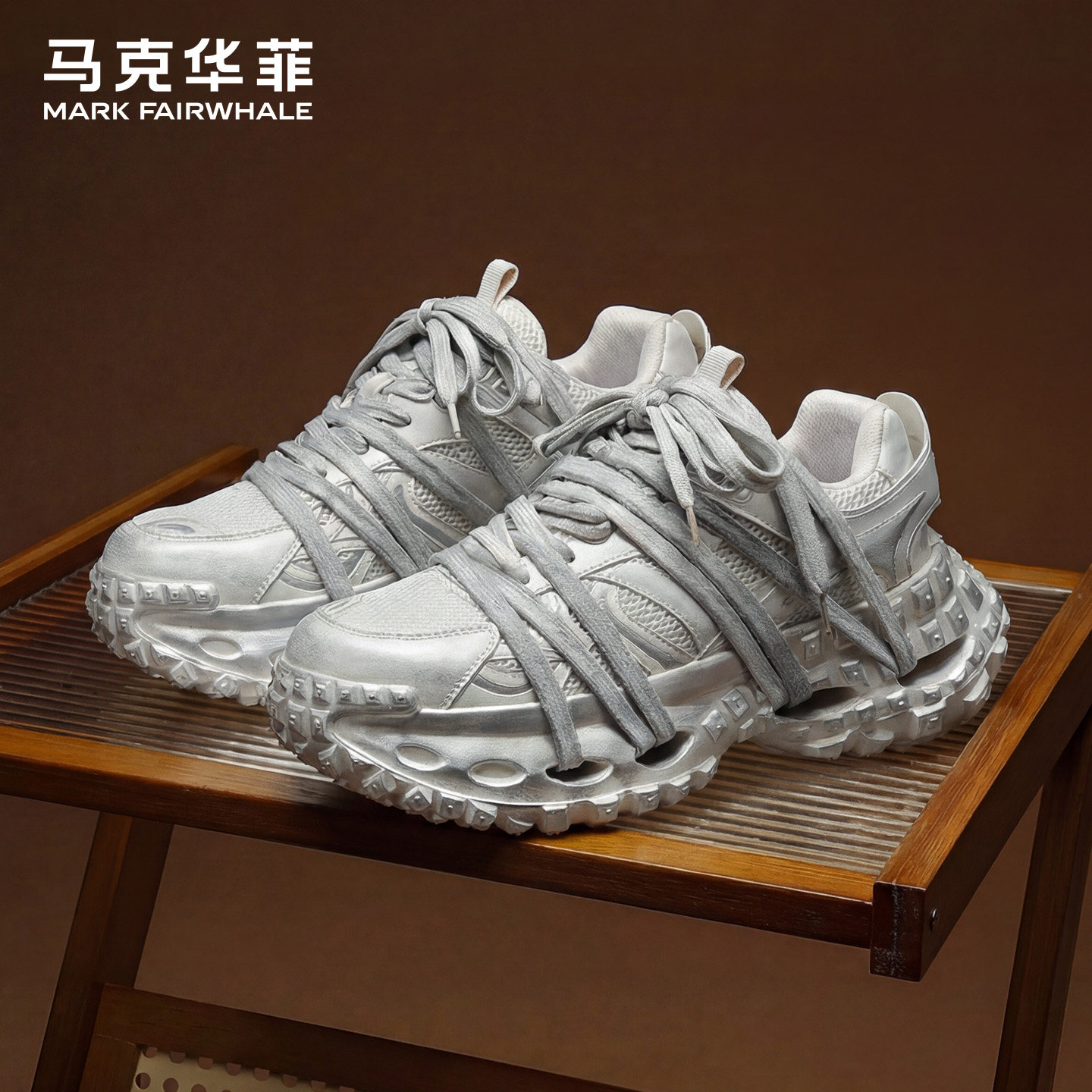 马克华菲2026春夏潮流时尚青春运动休闲鞋百搭气质增高舒适户外鞋