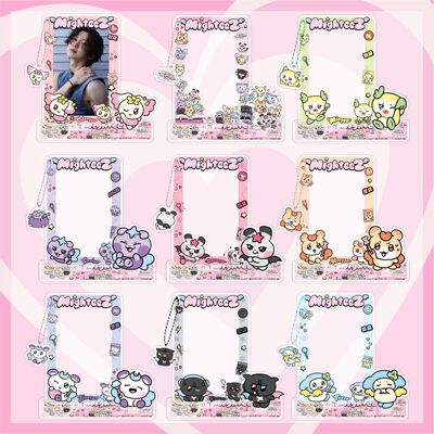 mighteez 卡通快闪插卡相框立牌爱豆小卡收纳挂件饰品明星周边