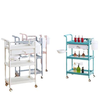 小推厨房落地多层物置架车可移动理发店工车万向具轮静音小推车带