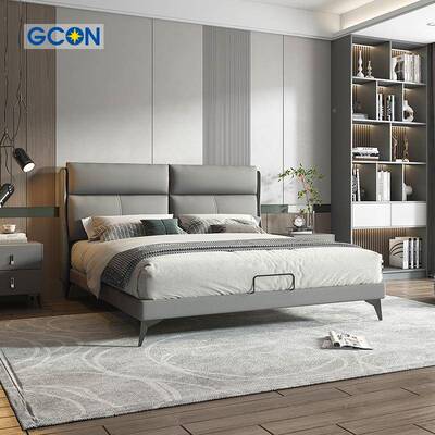 齐志科光技布床轻奢现代简约家用双主卧室大床边榻74424榻米婚床1