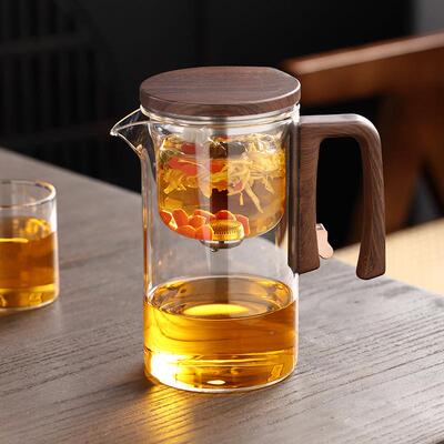 家泡茶壶茶分离用泡茶磁玻吸OHG水泡茶器玻璃过滤冲茶壶茶具耐热