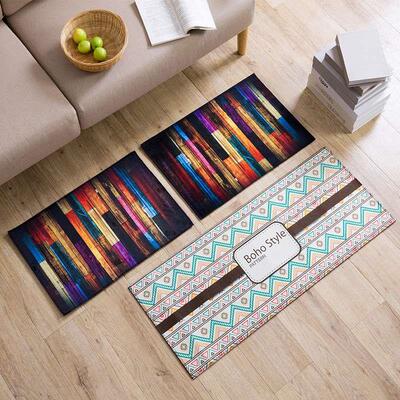 Living room door non slip mat porch door mat kitchen absorbe