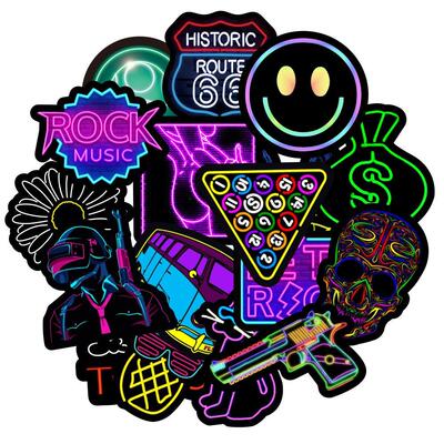 50PCS New Neon Graffiti Stickers Car Water Cup Laptop Comput