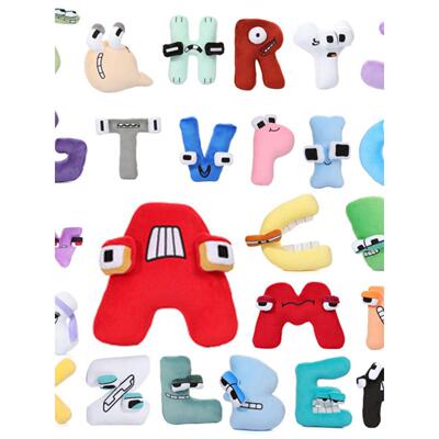 Alphabet Lore Toys English Letter Stuffed Animal Plush